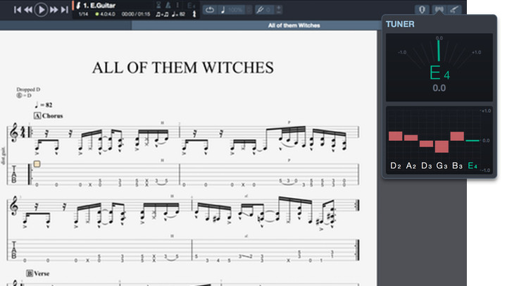 Discover all of the Guitar Pro 8 features