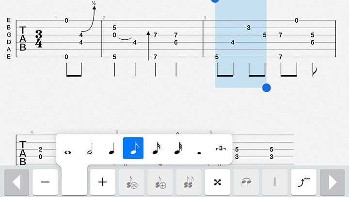 Guitar Pro mobile app for iOS and Android