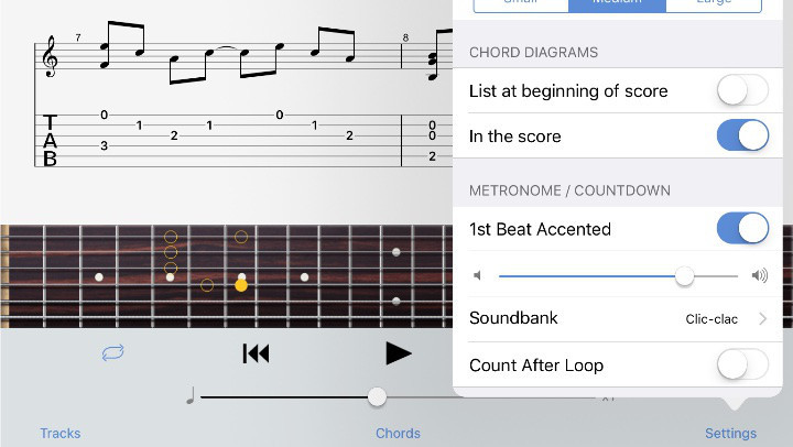 Guitar Pro mobile app for iOS and Android