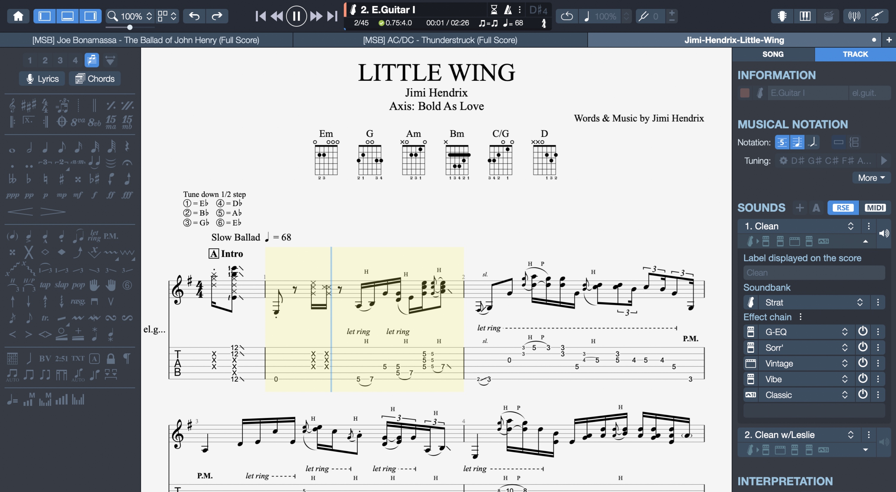 Guitar Pro - Sheet music editor software for guitar, bass, keyboards ...
